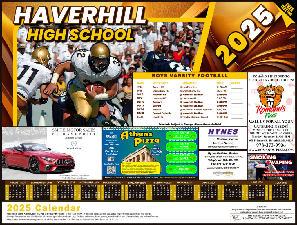 Sports Calendars – School Publishing
